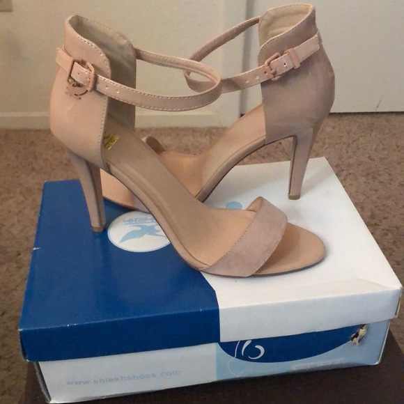 Shiekh | Shoes | Sheikh Tan Patent Leather Heels | Poshmark